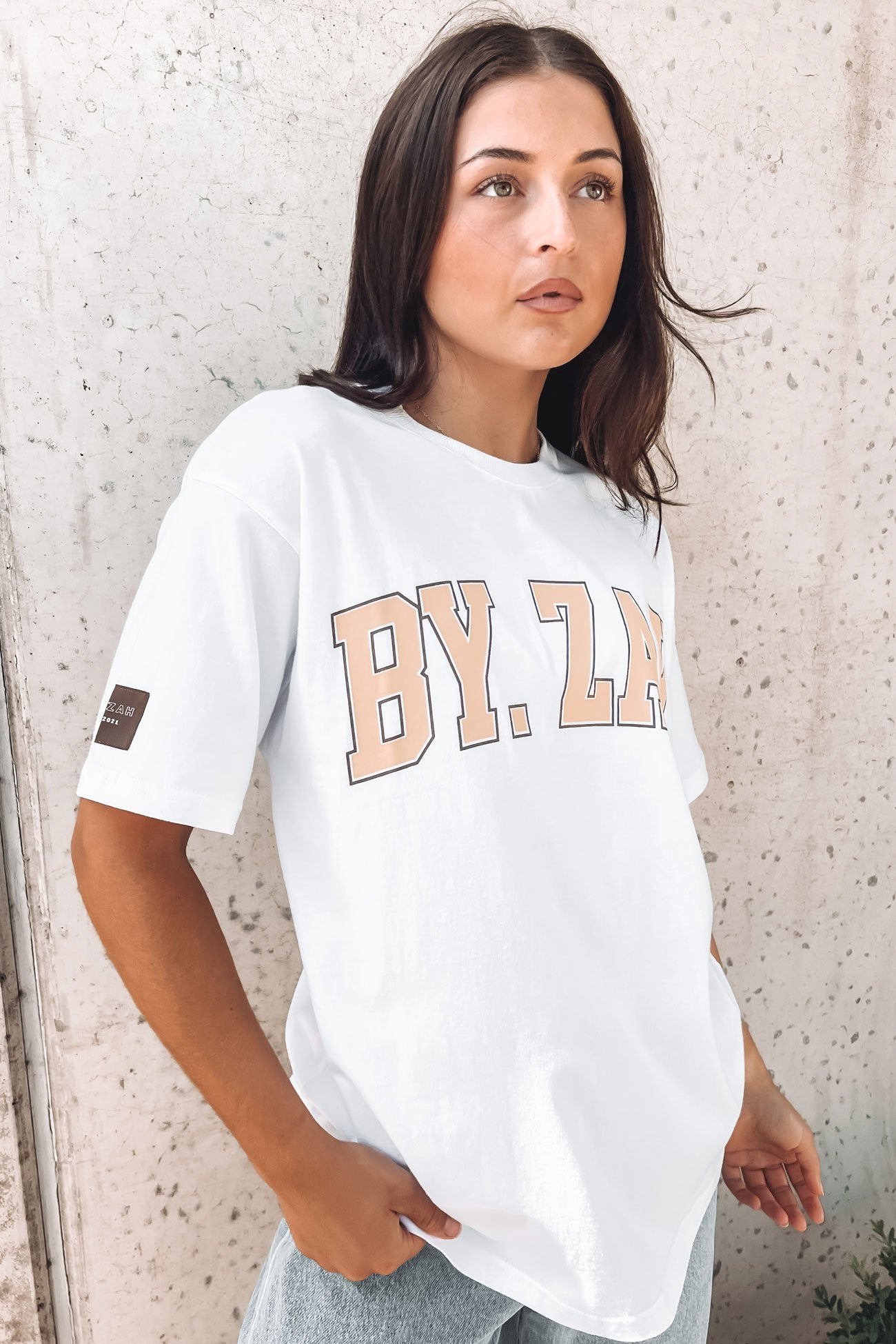 Kendall Collegiate Tee White – BY. ZAH
