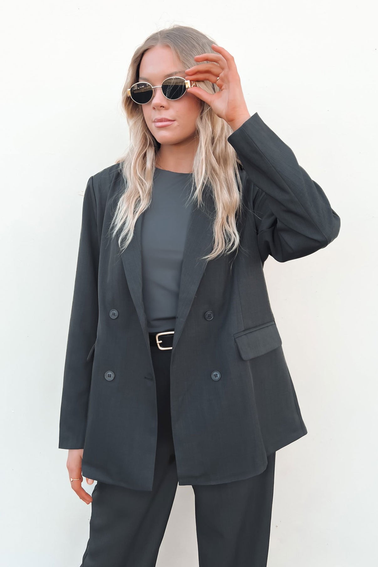 Lucas Blazer Charcoal – BY. ZAH